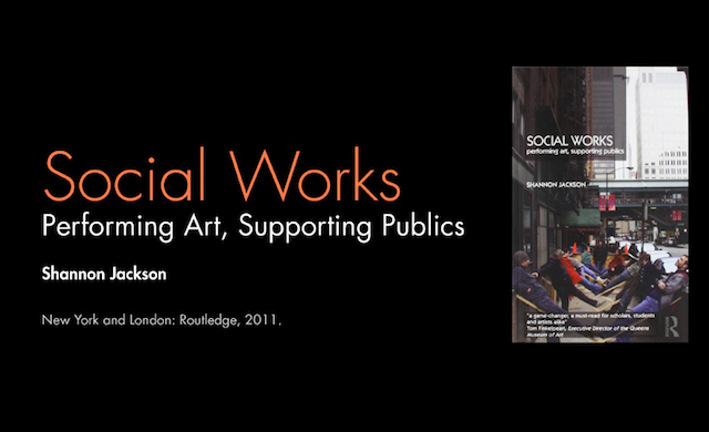 Social Works: Performing Art, Supporting Publics - ART / DIALOGUE / ACTION